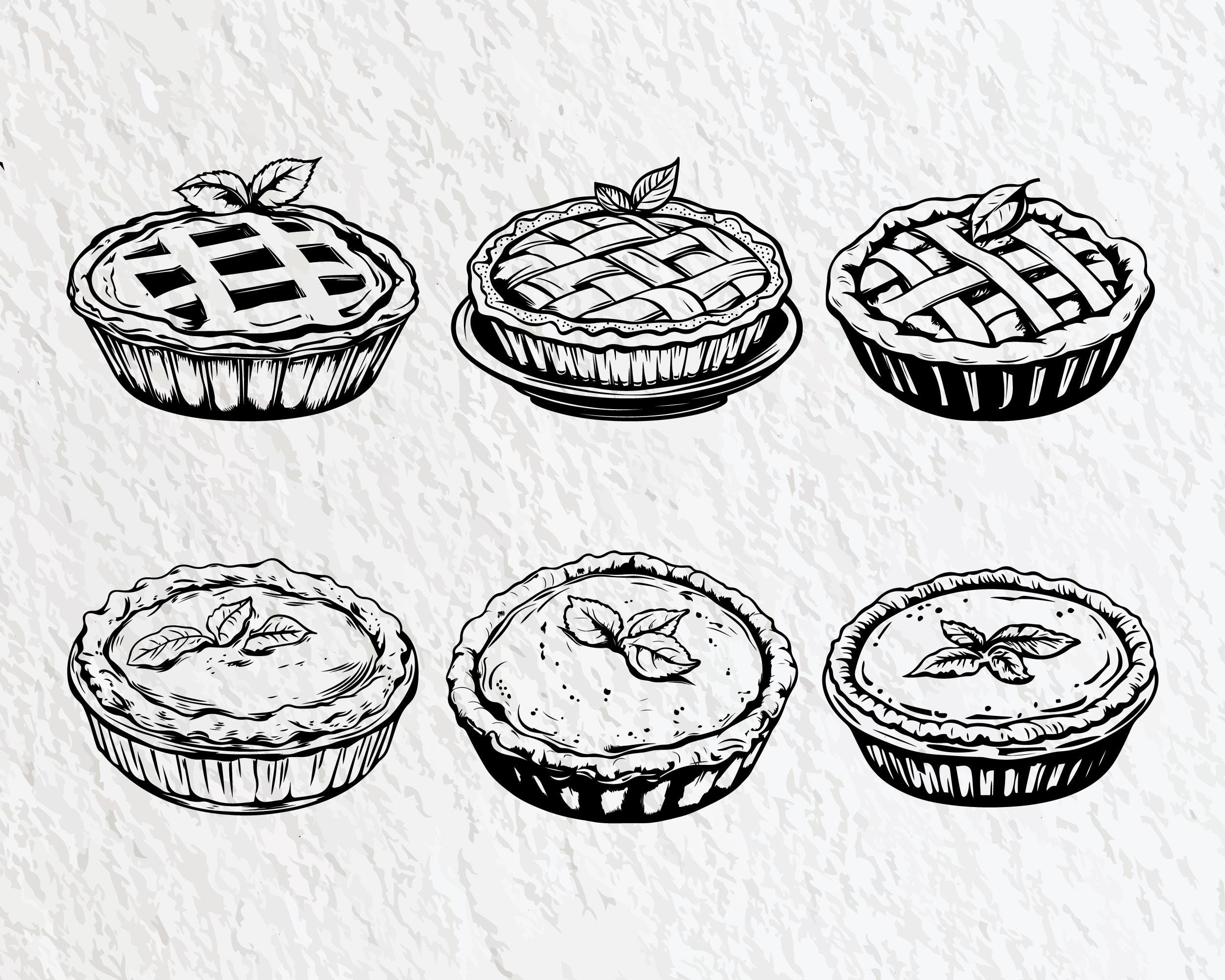 Apple Pie Svg Bundle, Apple Pie Silhouette, Apple Pie Clipart Png ...