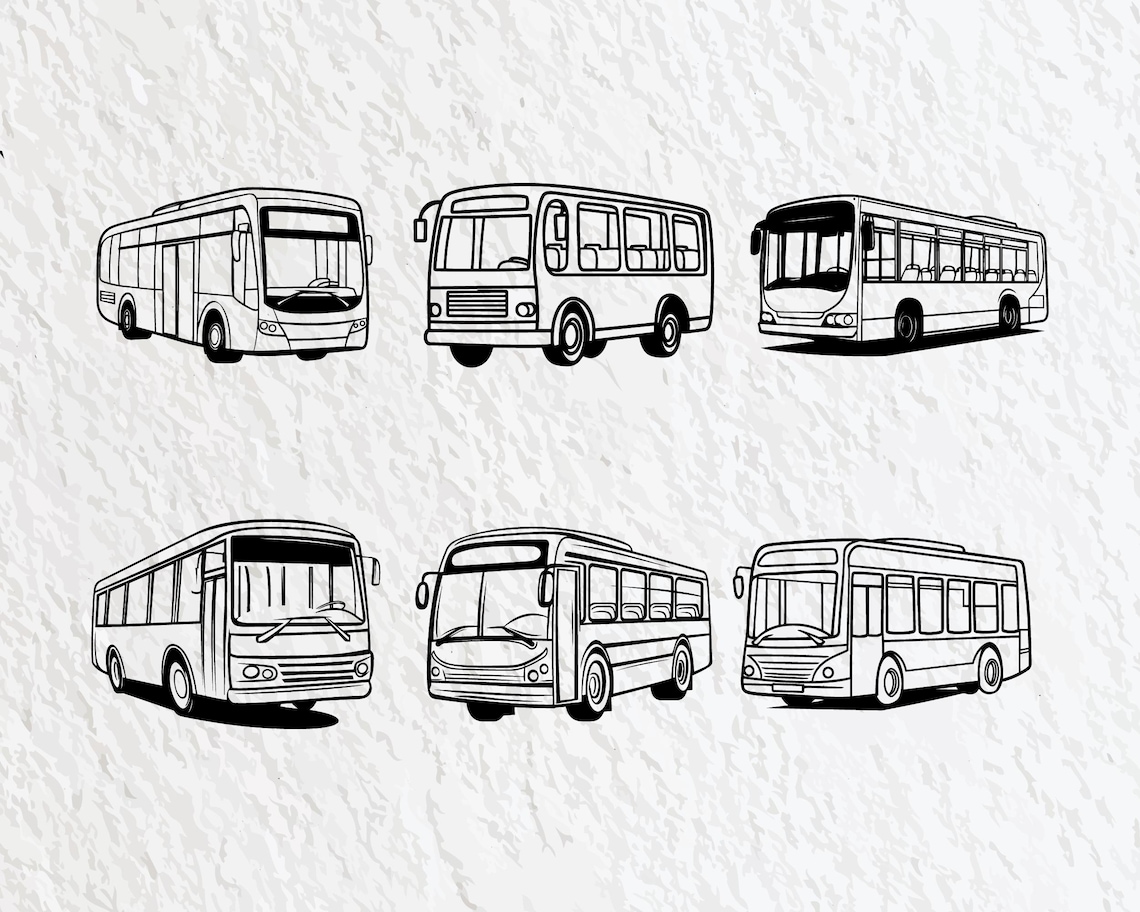 City Bus Svg Bundle, City Bus Silhouette, City Bus Clipart Png, City ...