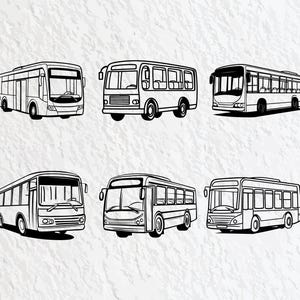 City Bus Svg Bundle, City Bus Silhouette, City Bus Clipart Png, City ...