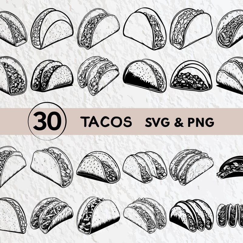 Taco Svg - Etsy