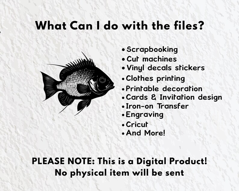 Bluegill SVG Bundle: Fish Silhouette Clipart, Cricut Decal Files - Etsy