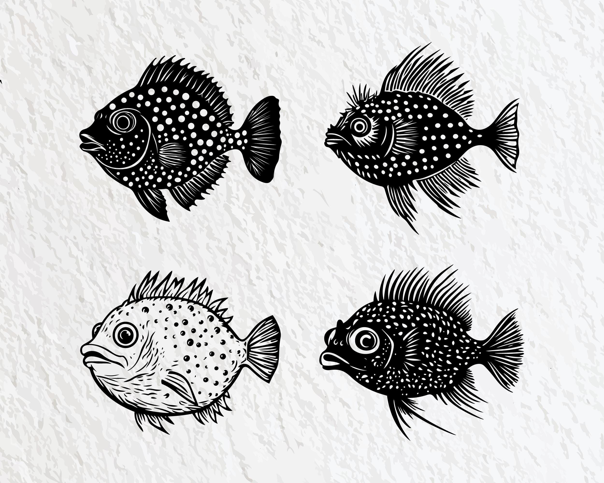 Pufferfish Fish Svg Bundle, Pufferfish Silhouette, Pufferfish Clipart ...