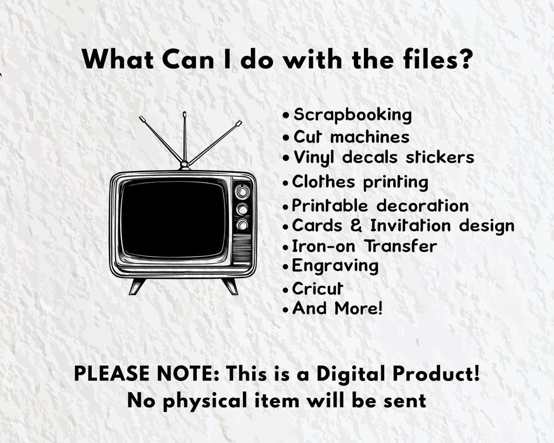 Retro Tv Svg Bundle, Retro Tv Silhouette, Retro Tv Clipart Png, Retro ...