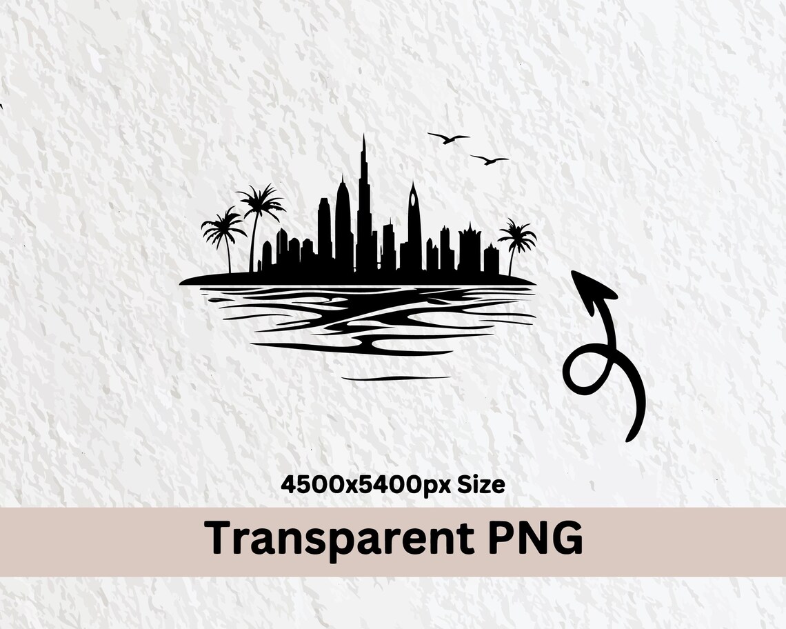 Dubai Skyline Svg Bundle, Dubai Skyline Silhouette, Dubai Skyline ...