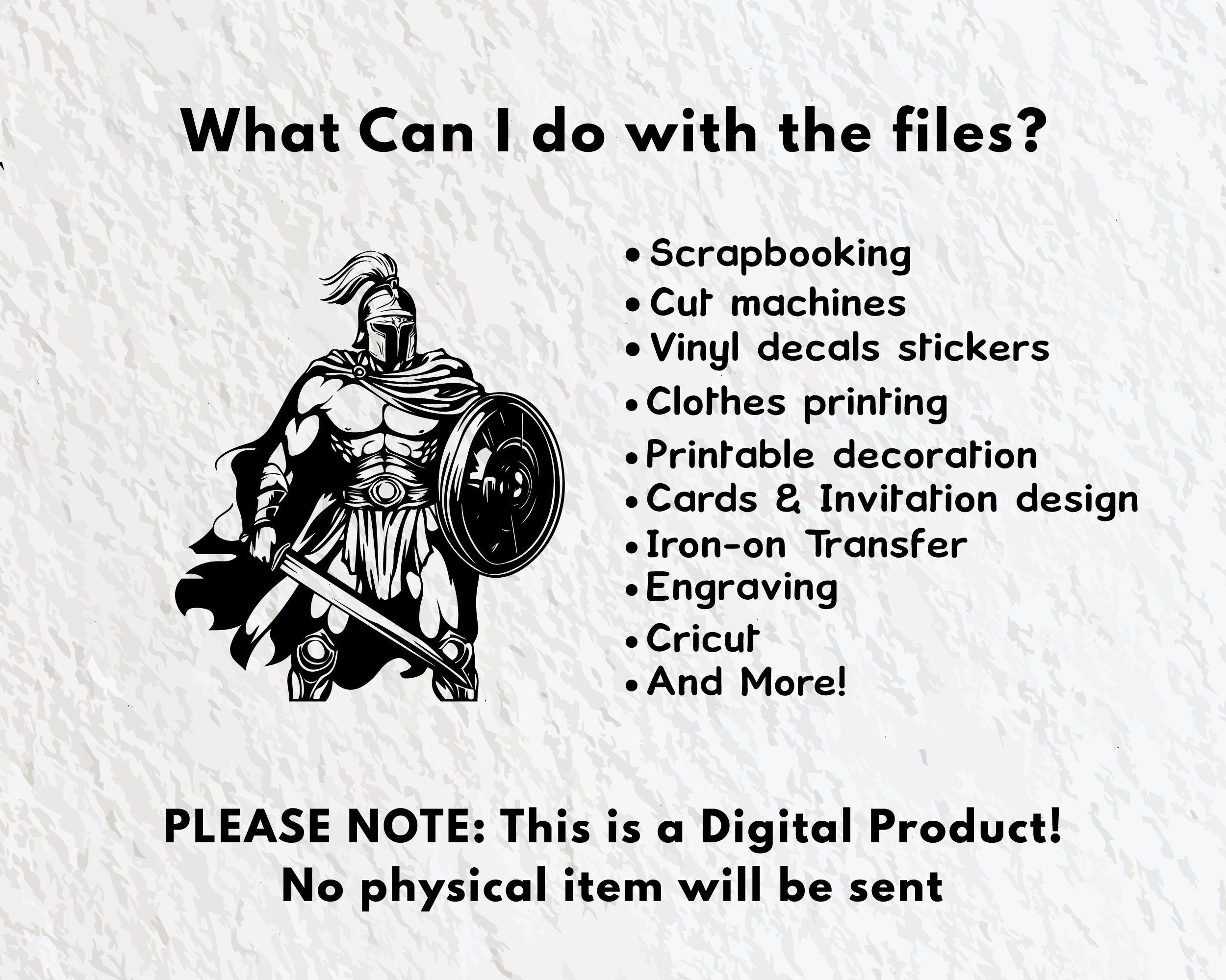Gladiator SVG Bundle: Silhouette Clipart, Cricut Cut Files - Etsy