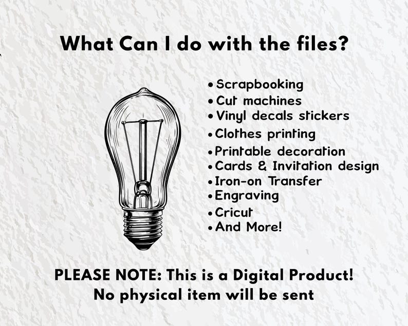 Light Bulb SVG Bundle: Logo Icon Decal Cut Files (PNG, Vector) - Etsy