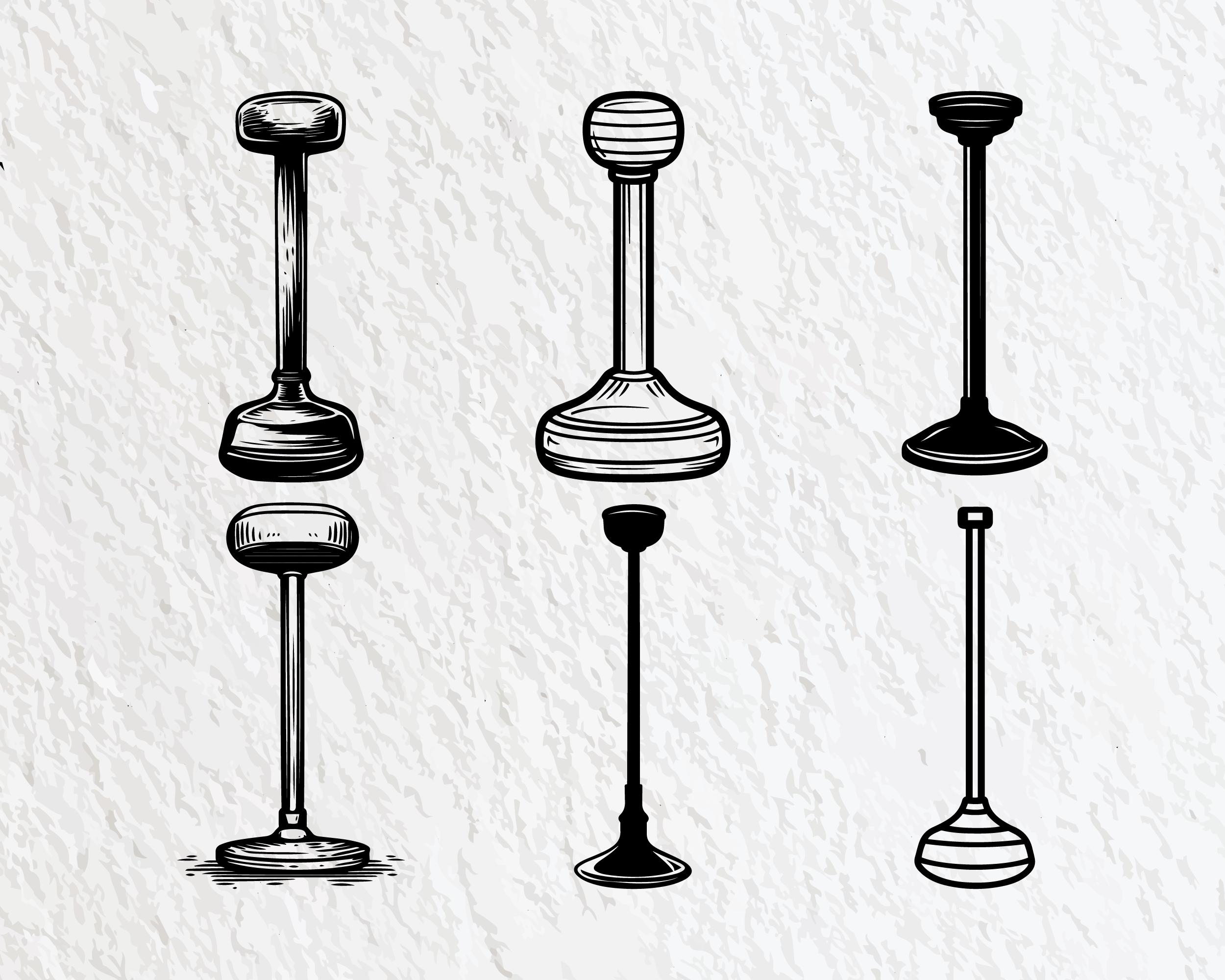 Plunger SVG Bundle: Silhouette Clipart, Cricut Cut Files (digital ...