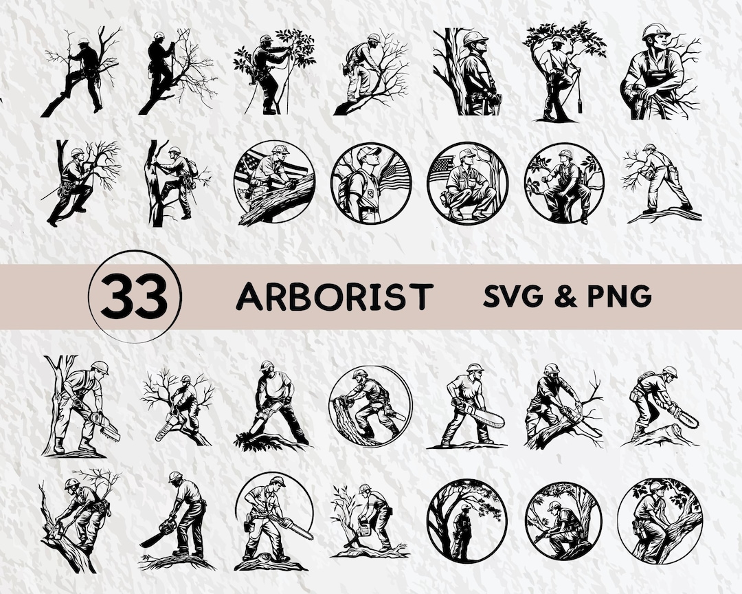 Arborist Svg Bundle, Arborist Silhouette, Arborist Clipart Png ...