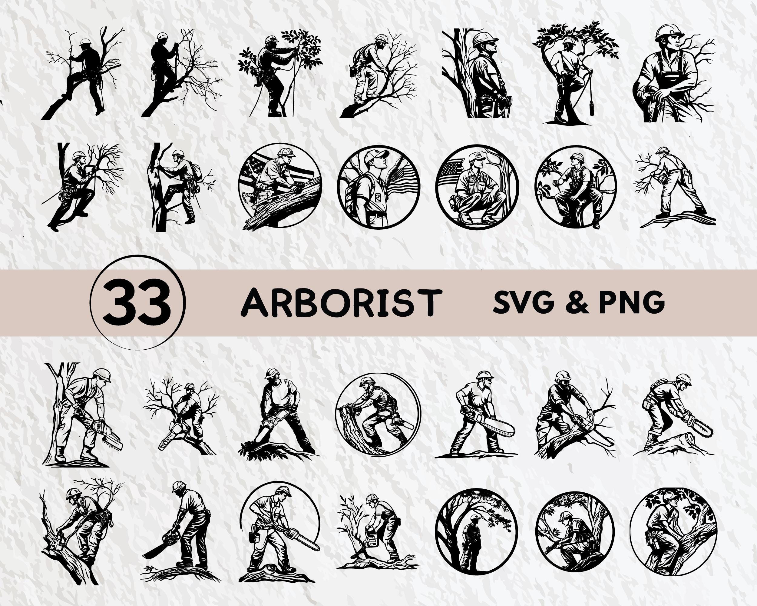 Arborist Svg Bundle, Arborist Silhouette, Arborist Clipart Png ...