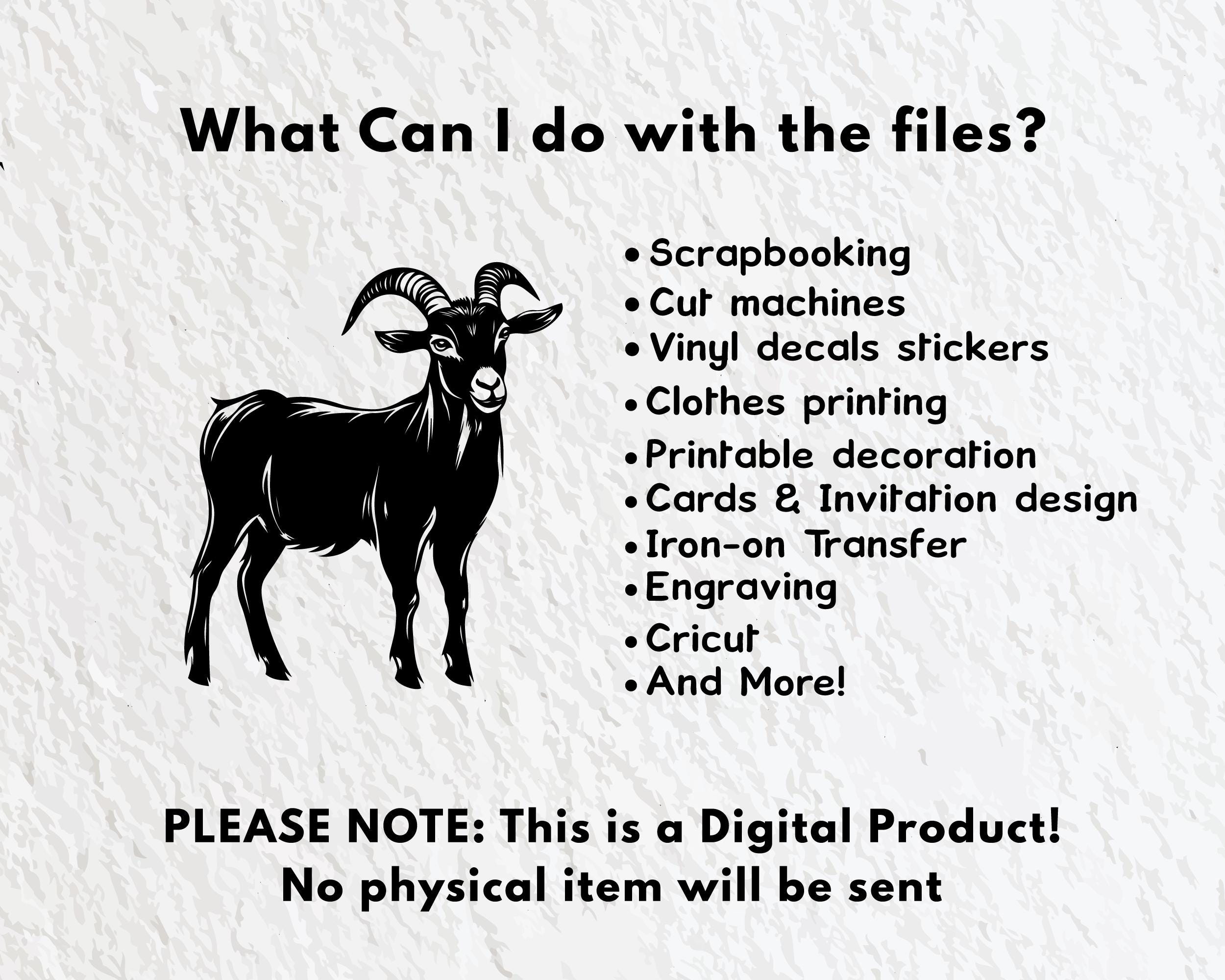 Goat Svg Bundle, Goat Silhouette, Goat Clipart Png, Goat Outline Svg ...