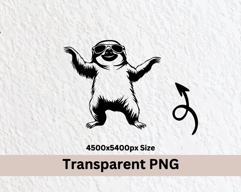 Dancing Sloth SVG Bundle, Funny Clipart PNG, Vector Cut Files - Etsy