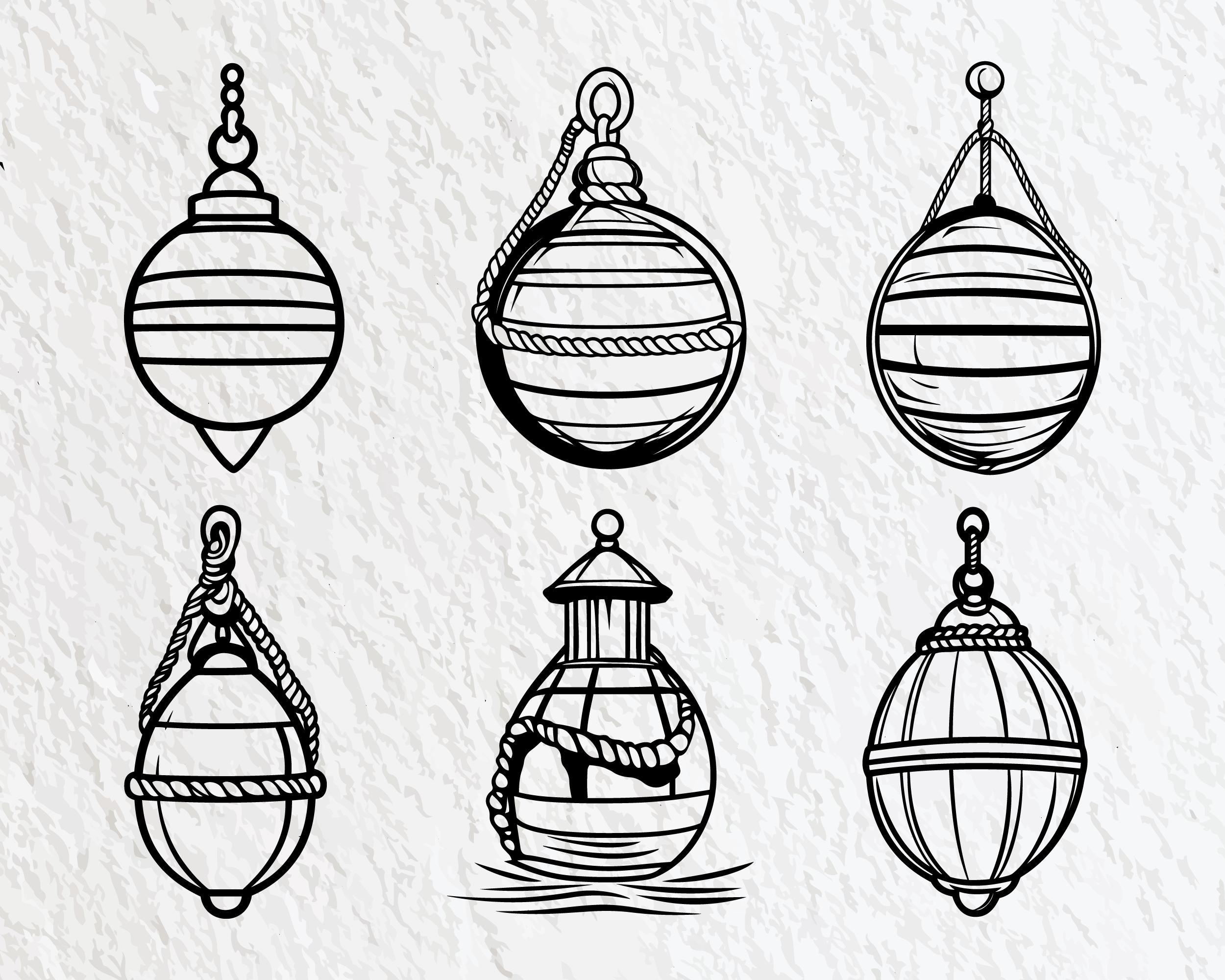 Nautical Buoy SVG Bundle: Silhouette, Clipart, Vector (PNG, SVG, Cricut ...