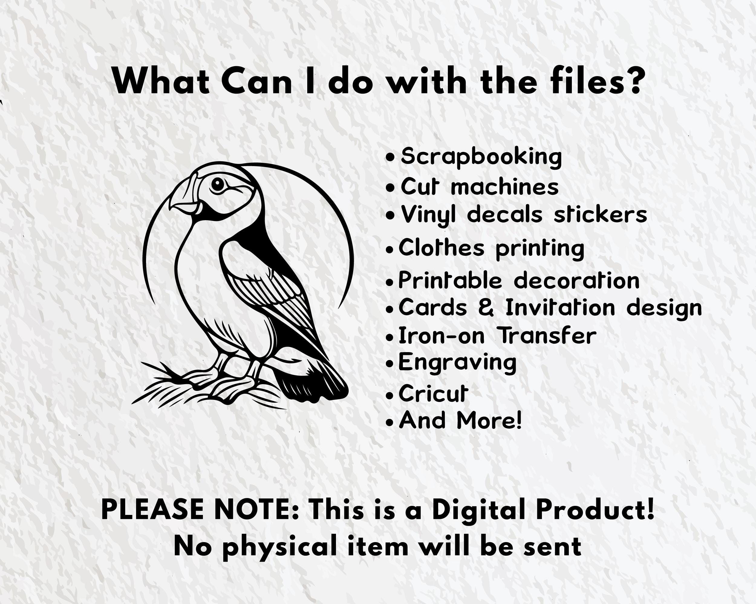 Puffin Bird SVG Bundle: Clipart, Silhouette, and Cut Files - Etsy
