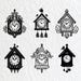 Cuckoo Clock SVG Bundle: Silhouette Clipart, Cricut Decal Files - Etsy