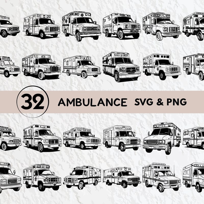 Ambulance Svg - Etsy