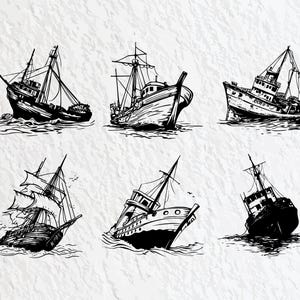 Shipwreck Svg Bundle, Shipwreck Silhouette, Shipwreck Clipart Png ...