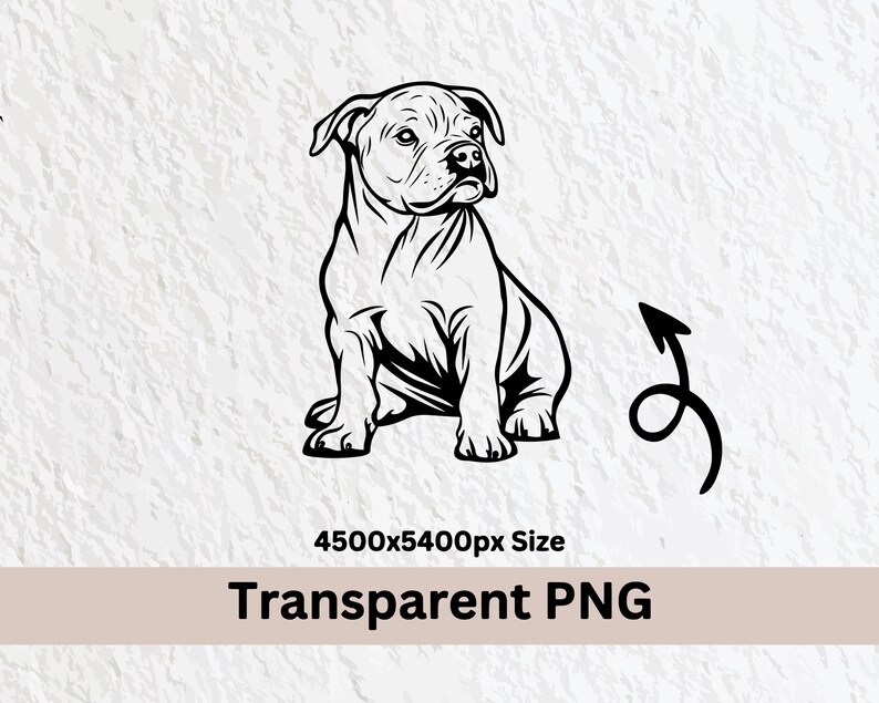 Staffy Dog SVG Bundle: Silhouette Clipart, Cut Files (PNG, SVG) - Etsy