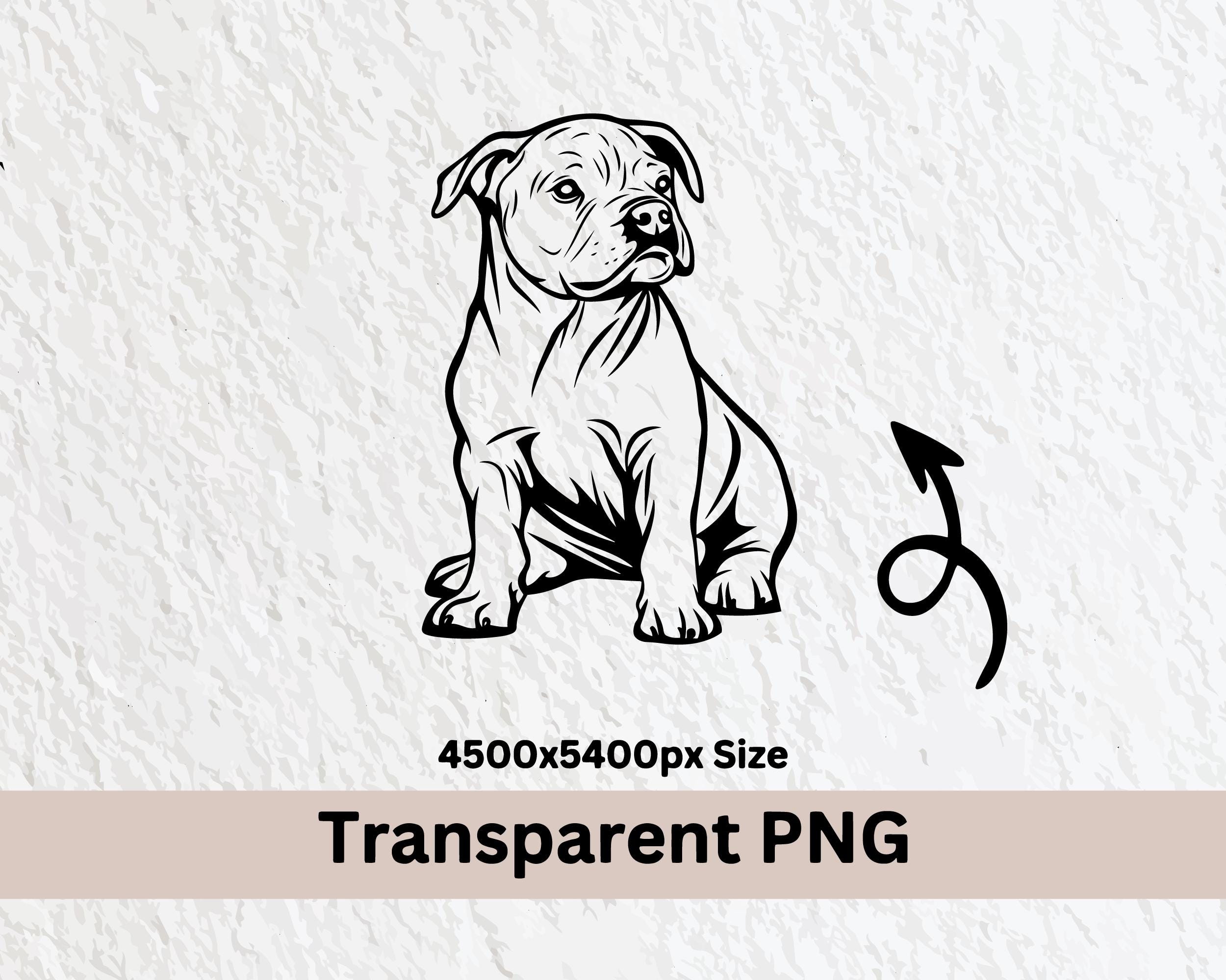 Staffy Dog Svg Bundle, Staffy Dog Silhouette, Staffy Dog Clipart Png ...