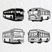 City Bus Svg Bundle, City Bus Silhouette, City Bus Clipart Png, City ...