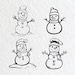 Snowman SVG Bundle: Winter Clipart, Cut Files (PNG, Vector) - Etsy