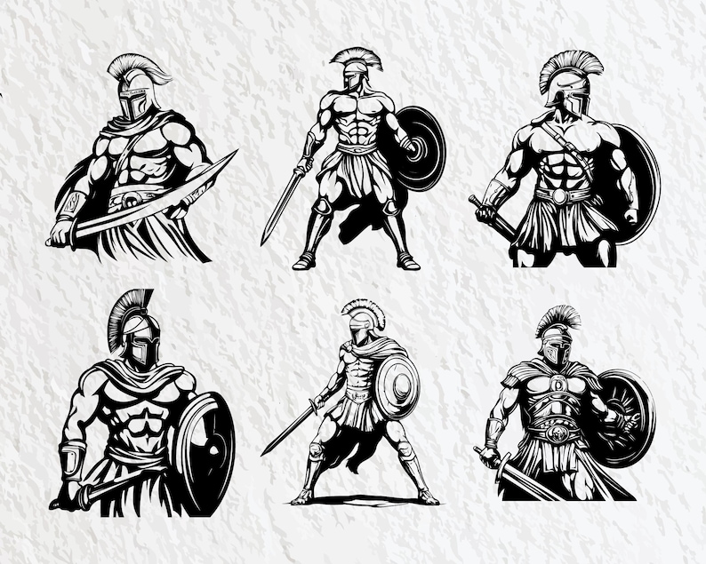 Gladiator Svg Bundle, Gladiator Silhouette, Gladiator Clipart Png ...