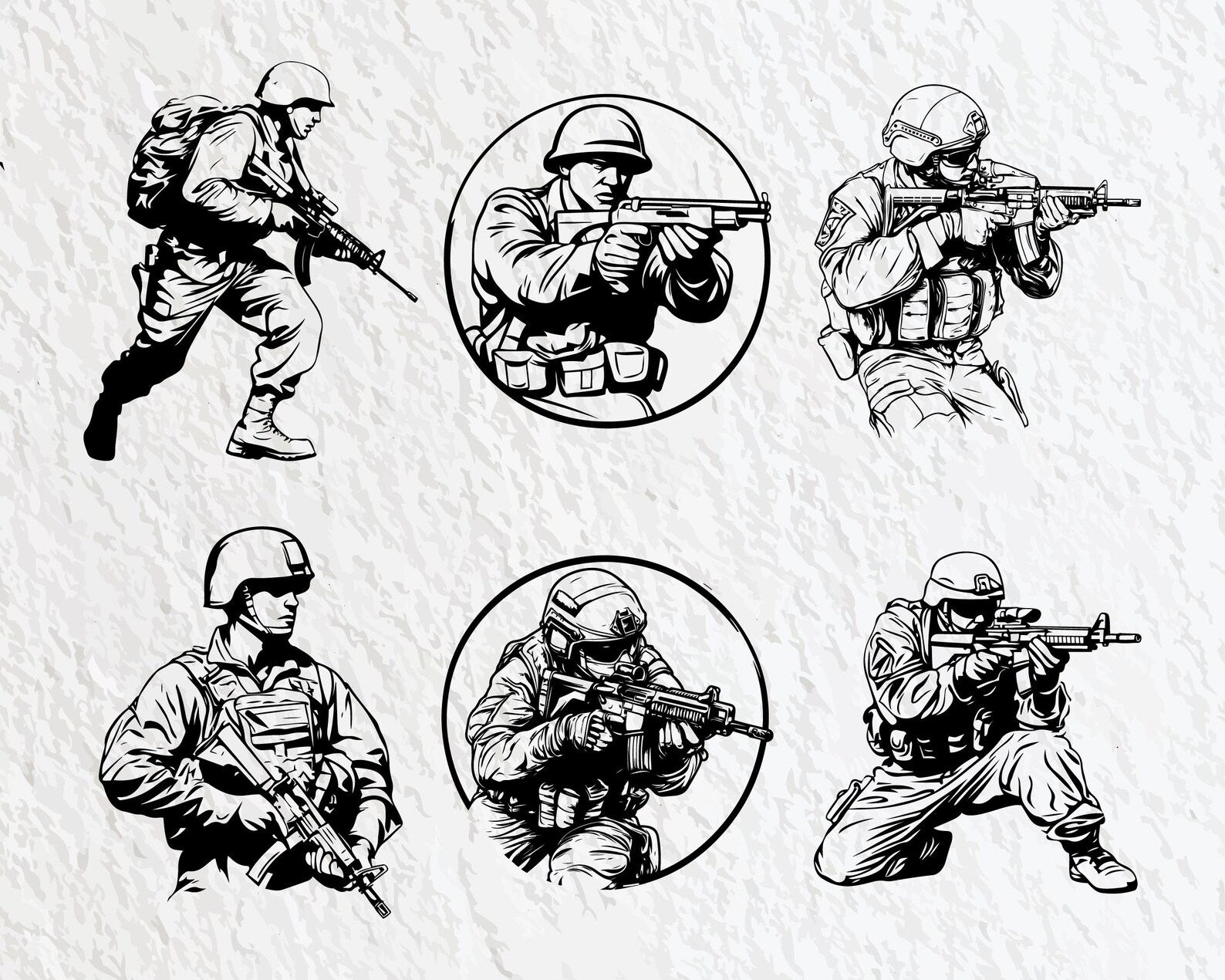 War Soldier Svg Bundle, War Soldier Silhouette, War Soldier Clipart Png ...