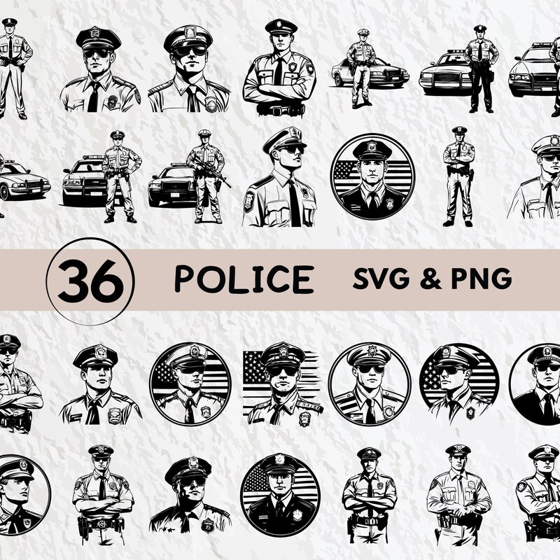 Police Svg - Etsy