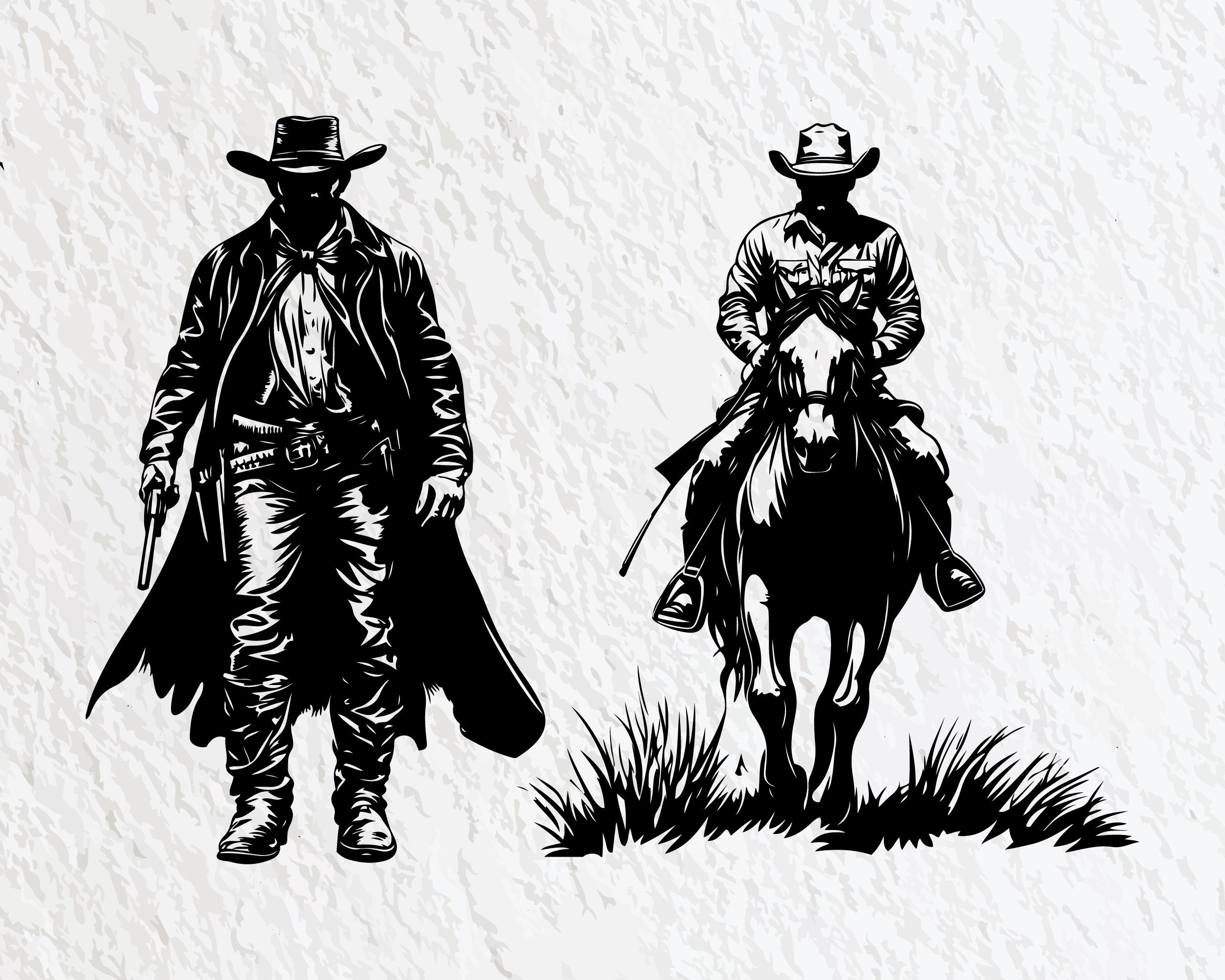 Outlaw Svg Bundle, Outlaw Silhouette, Outlaw Clipart Png, Outlaw ...