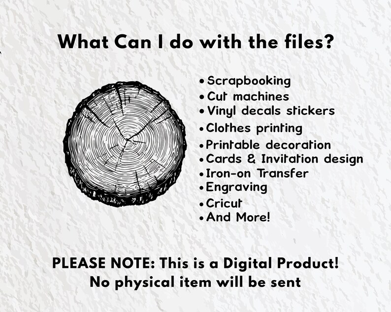 Tree Slice Slab Svg Bundle, Tree Slice Slab Silhouette, Tree Slice Slab ...