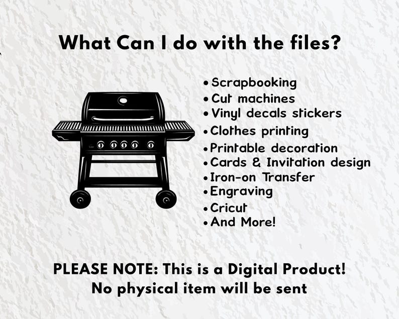 Grill Machine SVG Bundle: BBQ Grill Clipart, Logo Icon (digital ...