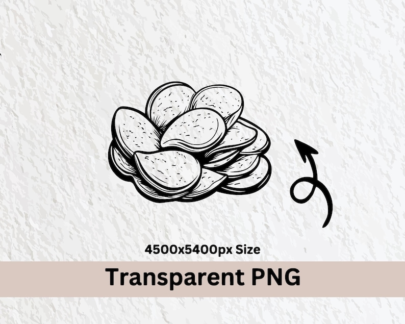 Potato Chips SVG Bundle: Clipart, Outline, Vector (digital Download) - Etsy