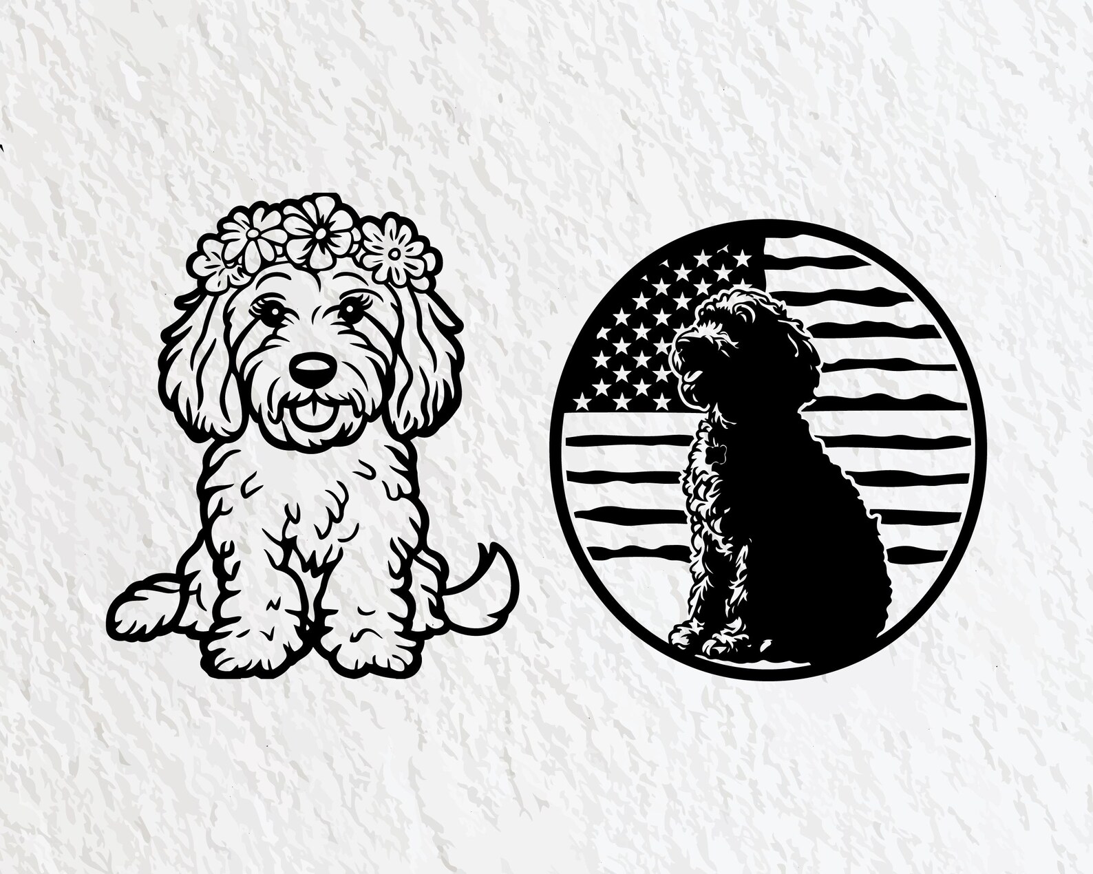 Cockapoo Dog Svg Bundle, Cockapoo Dog Silhouette, Cockapoo Dog Clipart ...