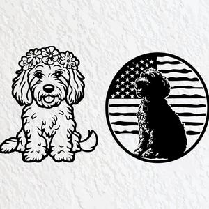 Cockapoo Dog Svg Bundle, Cockapoo Dog Silhouette, Cockapoo Dog Clipart ...
