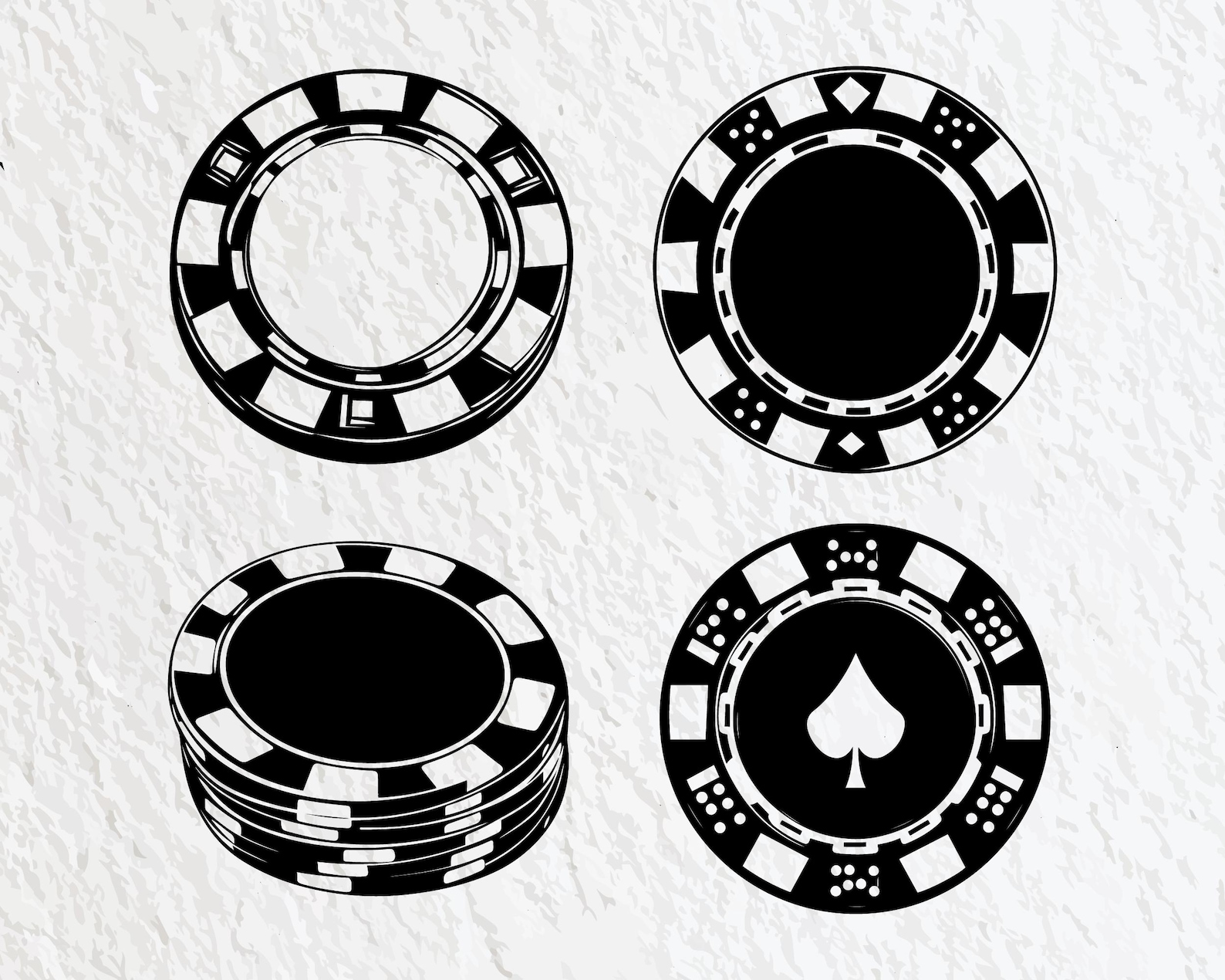 Poker Chips Silhouette Svg, Poker Chips Png, Poker Chips Clipart, Poker ...
