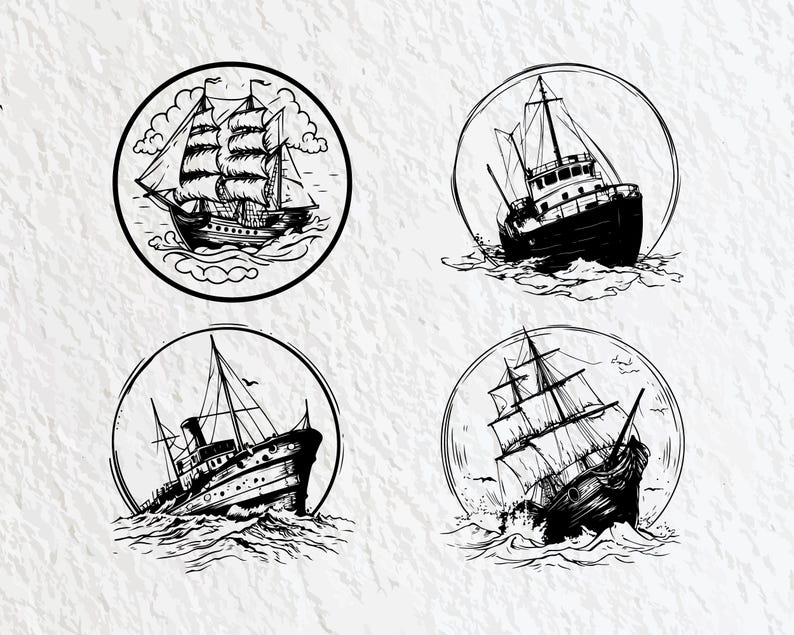 Shipwreck Svg Bundle, Shipwreck Silhouette, Shipwreck Clipart Png ...