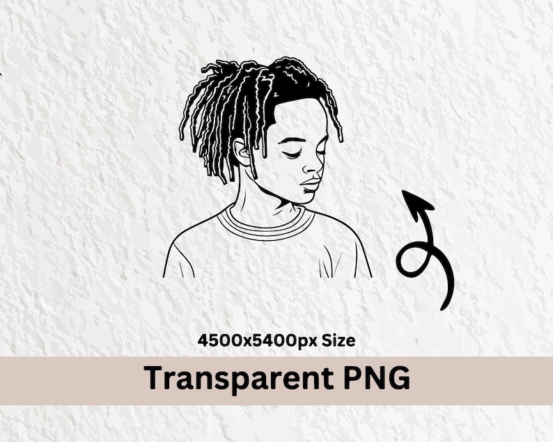 Boy With Dreadlocks Svg Bundle, Boy With Dreadlocks Silhouette ...