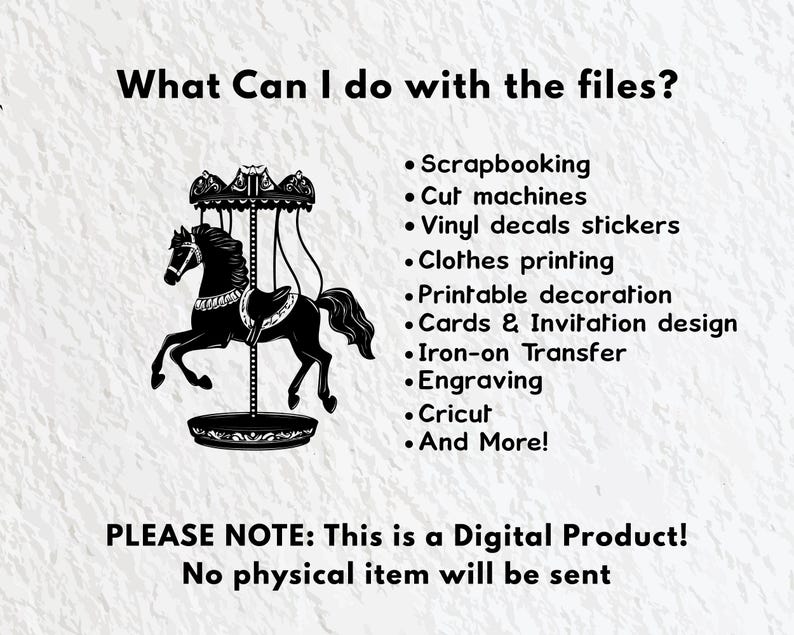 Carousel Horse Svg Bundle, Carousel Horse Silhouette, Carousel Horse ...