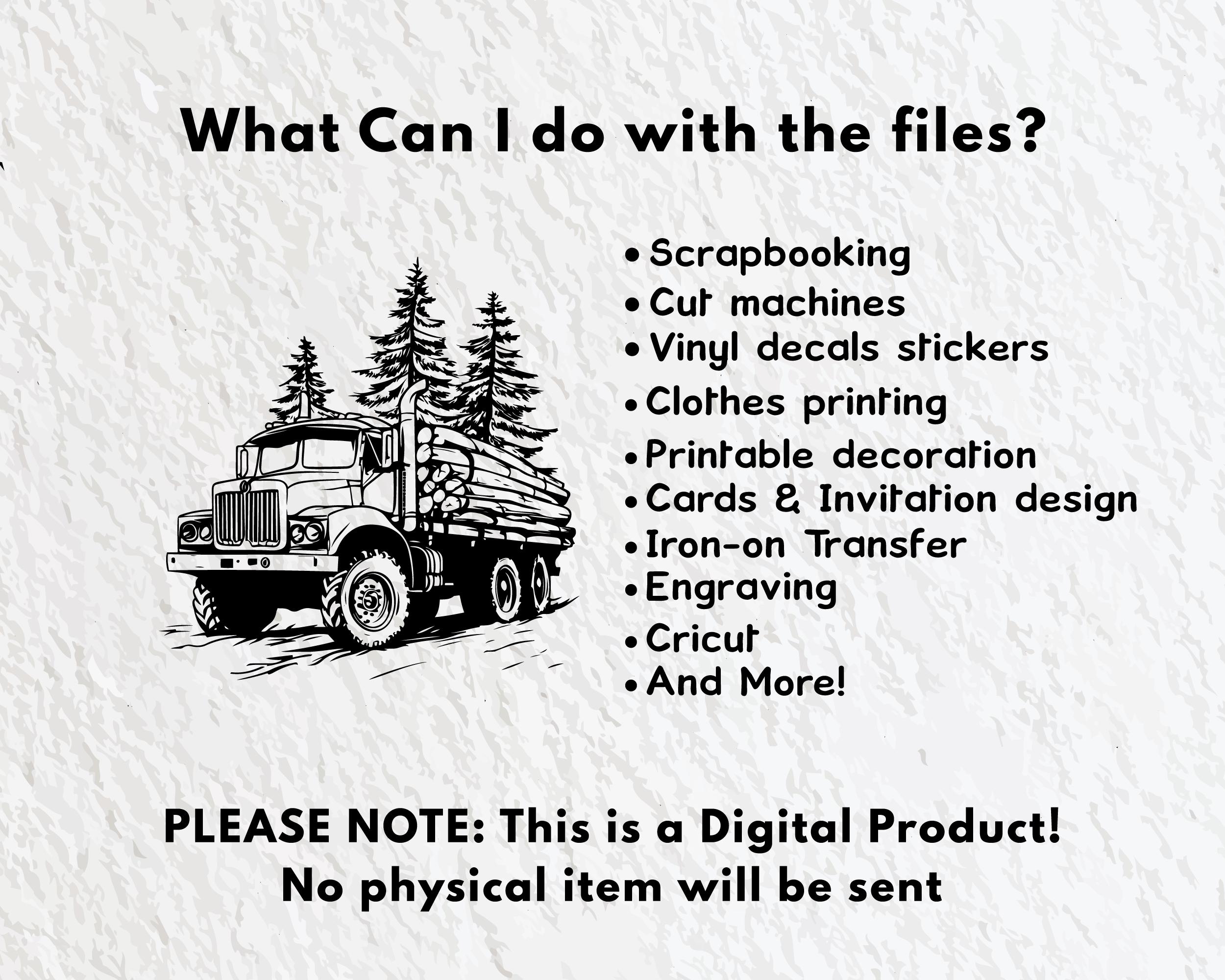 Logging Truck Svg Bundle, Logging Truck Silhouette, Logging Truck ...