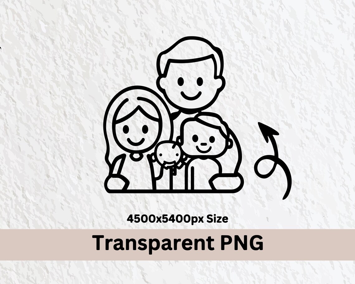 Family Svg Bundle, Family Silhouette, Family Clipart Png, Family ...