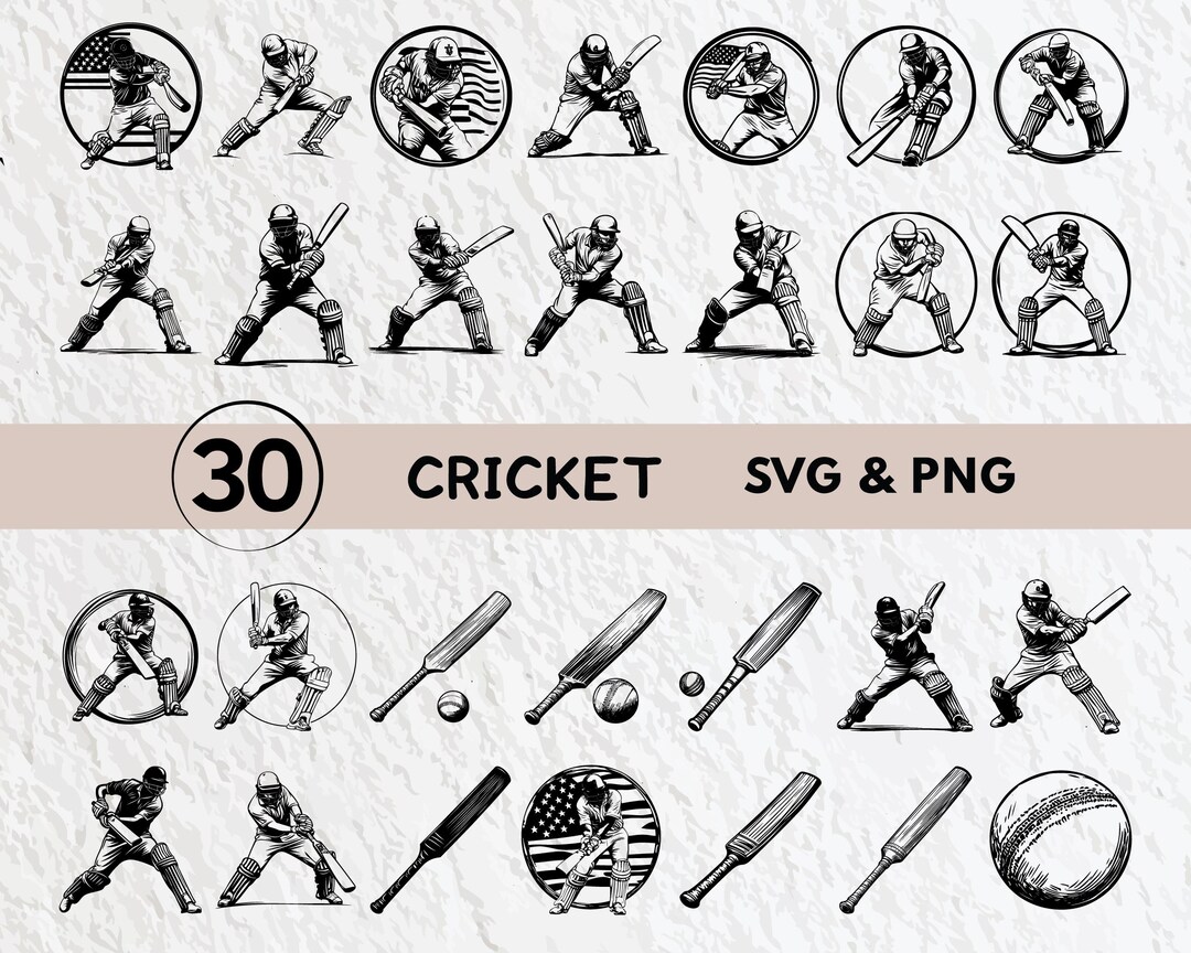 Cricket Silhouette Bundle Png, Cricket Svg Outline, Cricket Lover Png ...