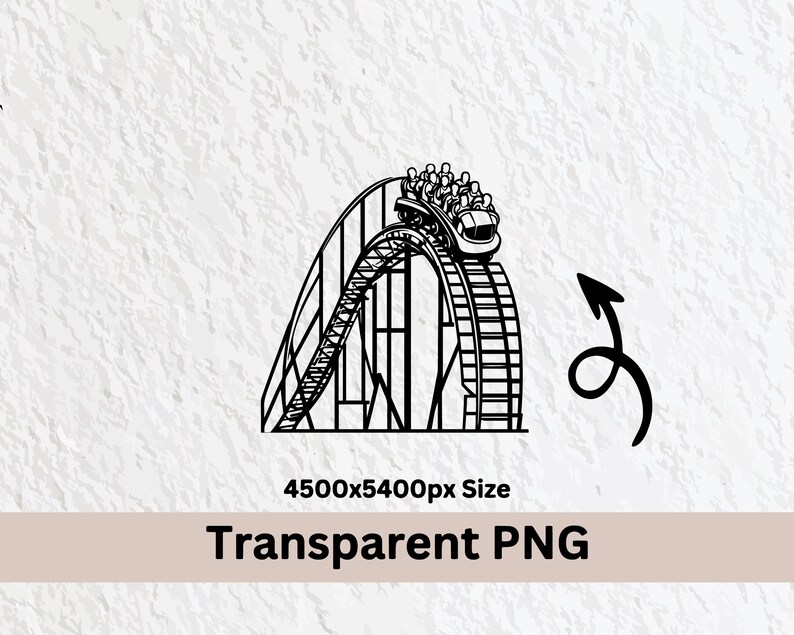 Roller Coaster SVG Bundle: Silhouette Clipart, Logo Icon (digital ...