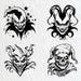 Evil Jester SVG Bundle: Silhouette, Clipart, Vector (digital Download ...