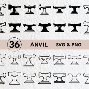Anvil Svg Bundle, Anvil Silhouette, Anvil Clipart Png, Anvil Outline ...