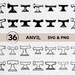 Anvil Svg Bundle, Anvil Silhouette, Anvil Clipart Png, Anvil Outline ...