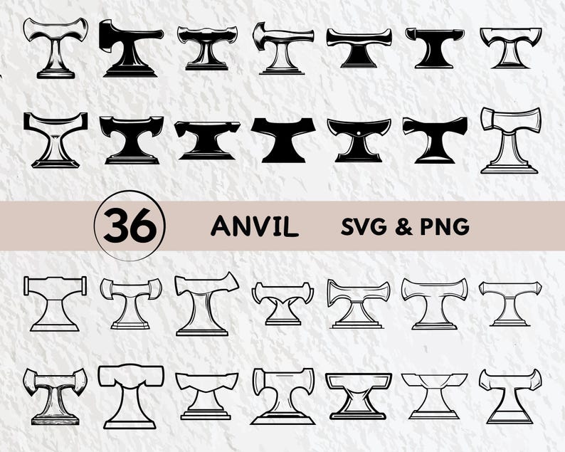 Anvil Svg Bundle, Anvil Silhouette, Anvil Clipart Png, Anvil Outline ...