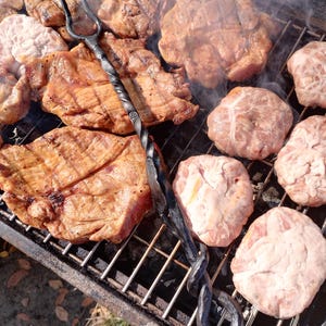 Hand Forged BBQ Fork, Blacksmith Made BBQ Roasting Fork, Barbecue Forks ...