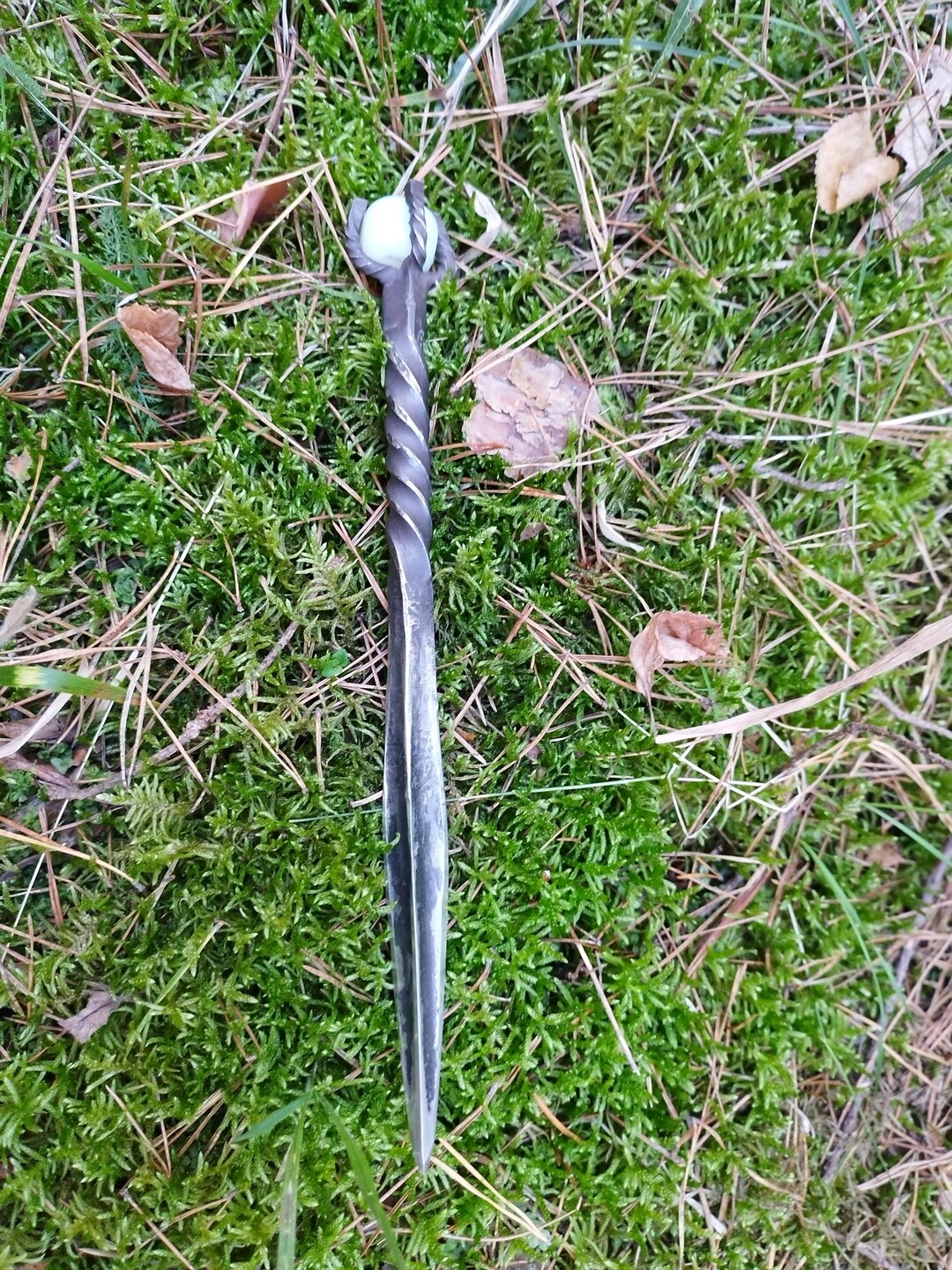 Hand-forged Letter Opener With Opal, Handmade Knife for Letter Opening ...