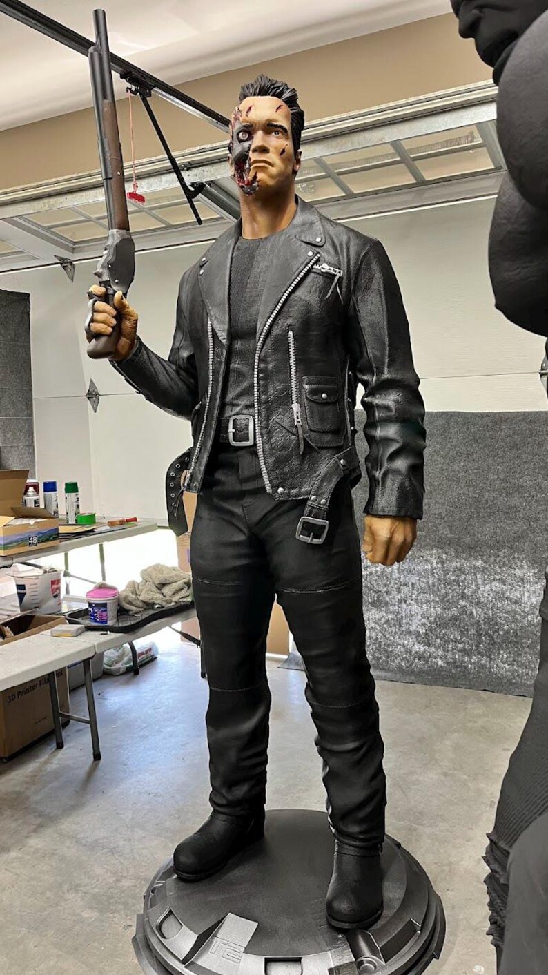 Life-size Terminator Fan Art Statue – Made to Order With Custom Options ...