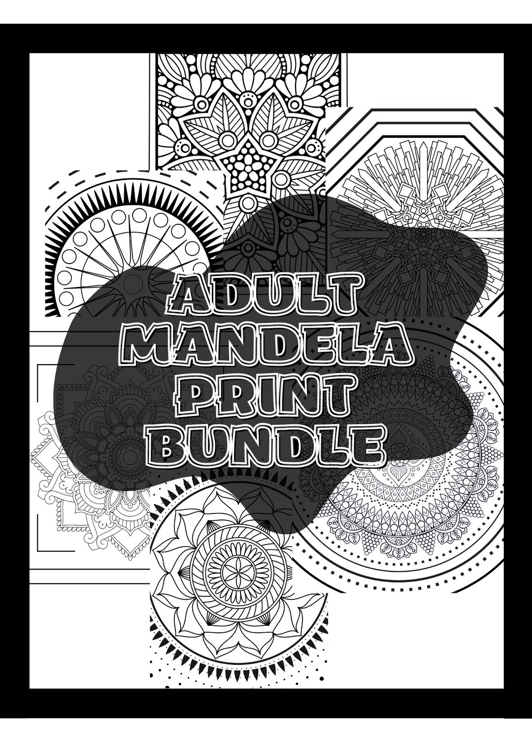5 Page Printable Mandela Adult Coloring Bundle - Etsy