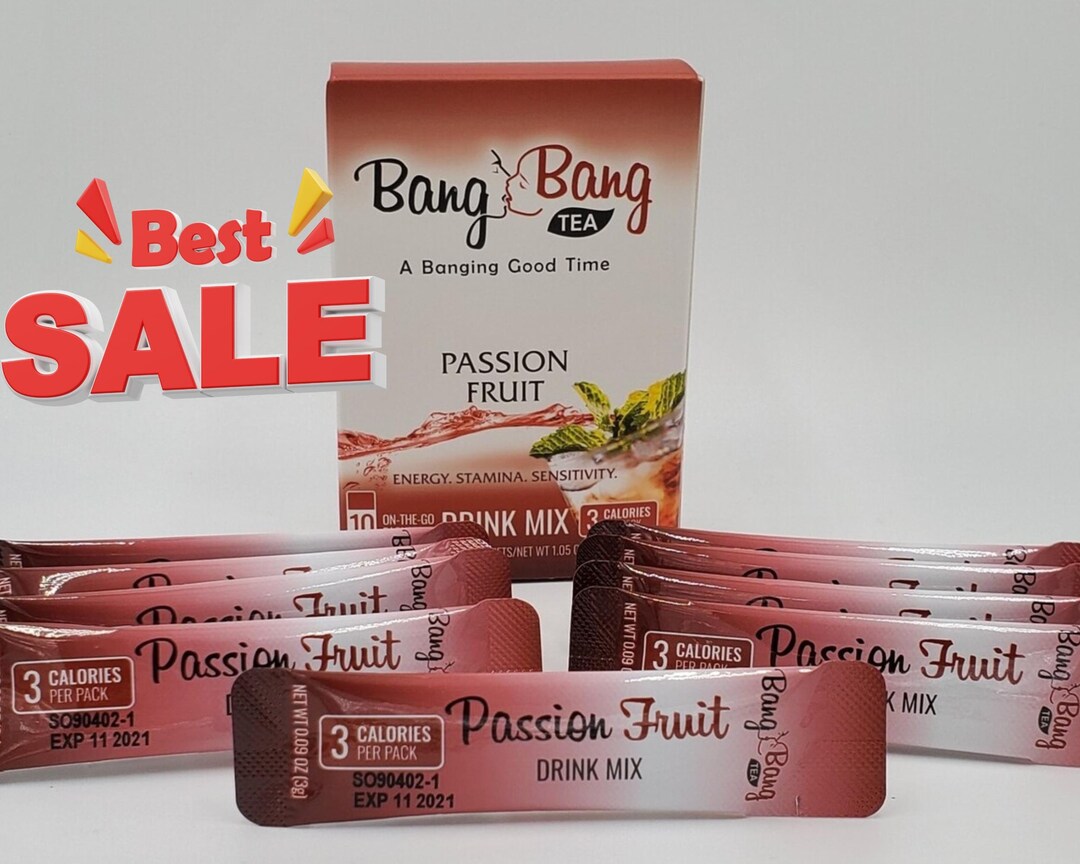 Bang Bang Passion Fruit Tea: 10 Pack Instant Effect Formula - Etsy